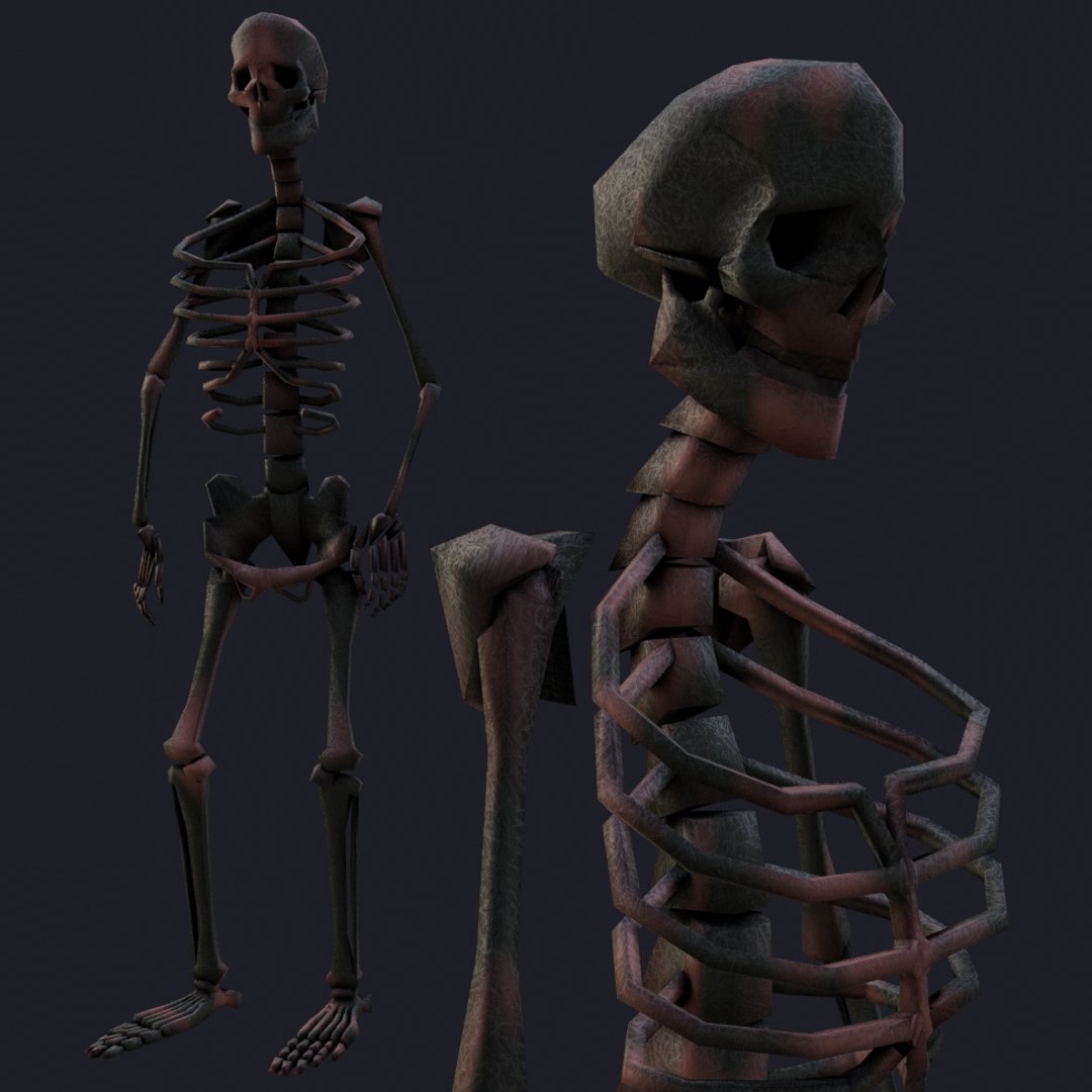 3D Rigged Human Skeleton - TurboSquid 1825511