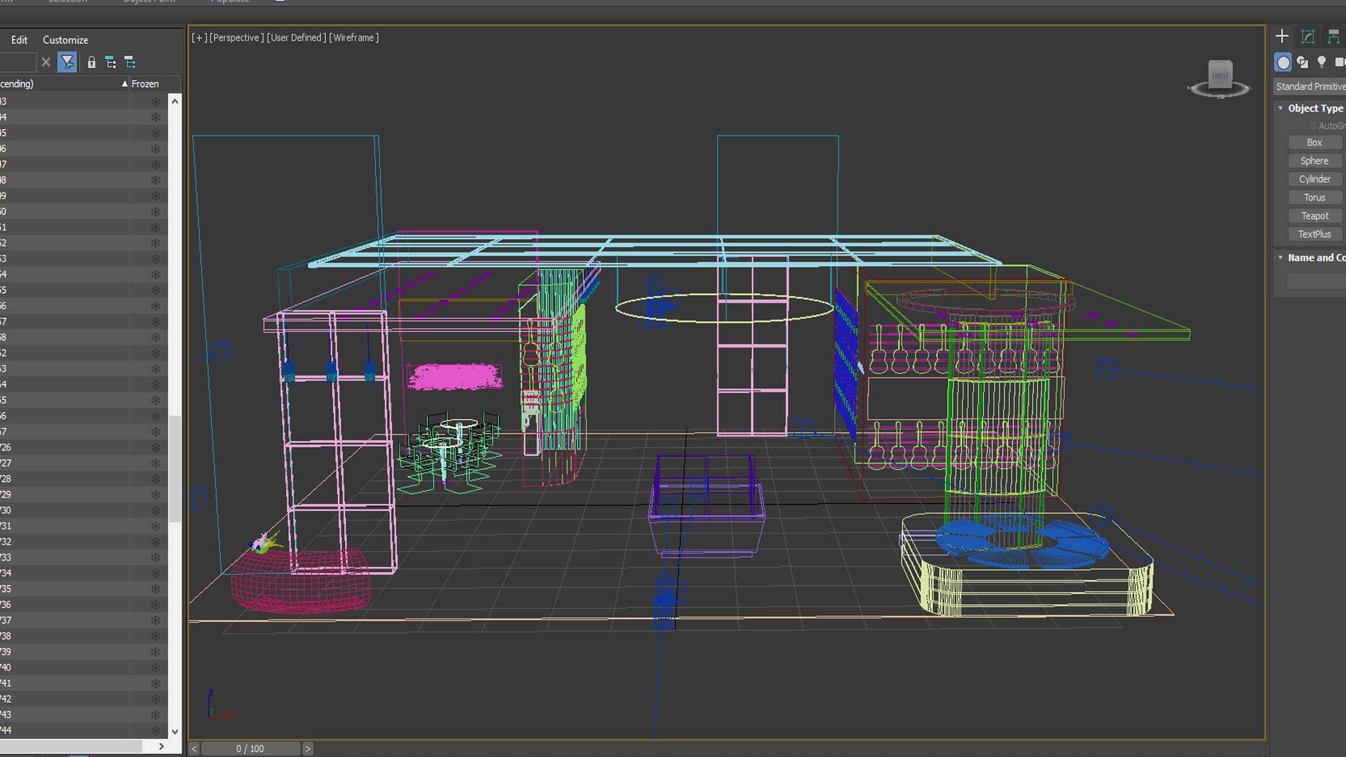 3D Model 4 Side Open Stand - TurboSquid 1995217