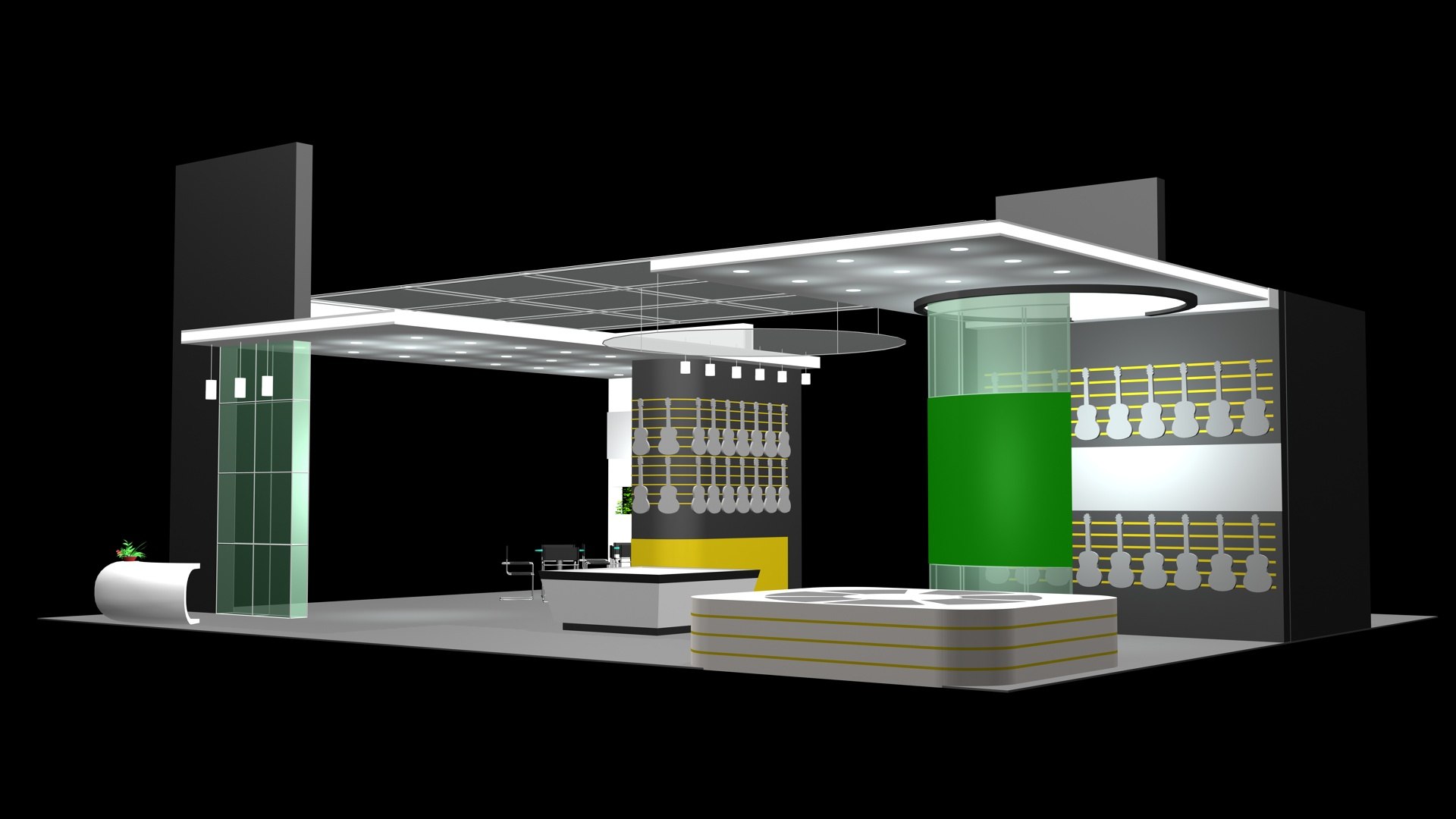3D Model 4 Side Open Stand - TurboSquid 1995217
