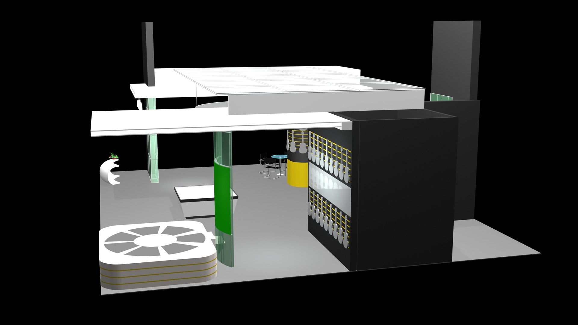 3D Model 4 Side Open Stand - TurboSquid 1995217