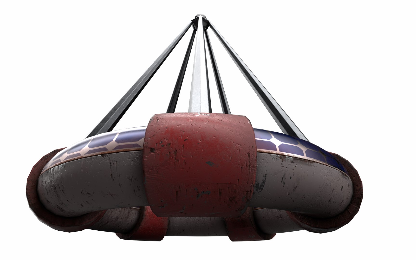 3D Model Sci-Fi Turret Gun - Water Float - TurboSquid 1869019