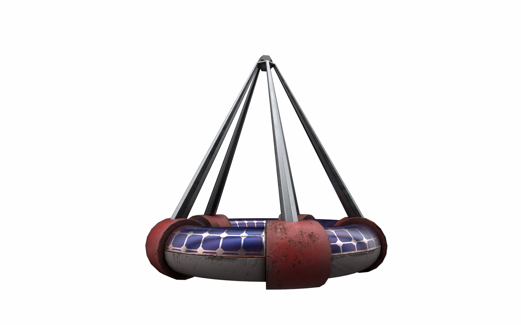 3D Model Sci-Fi Turret Gun - Water Float - TurboSquid 1869019