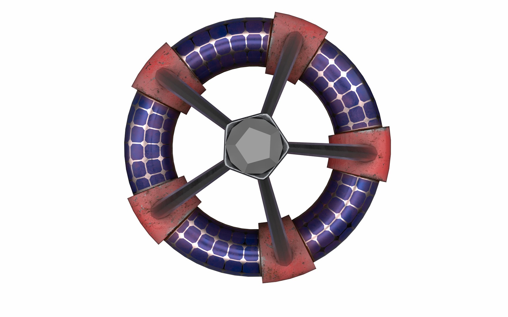 3D Model Sci-Fi Turret Gun - Water Float - TurboSquid 1869019