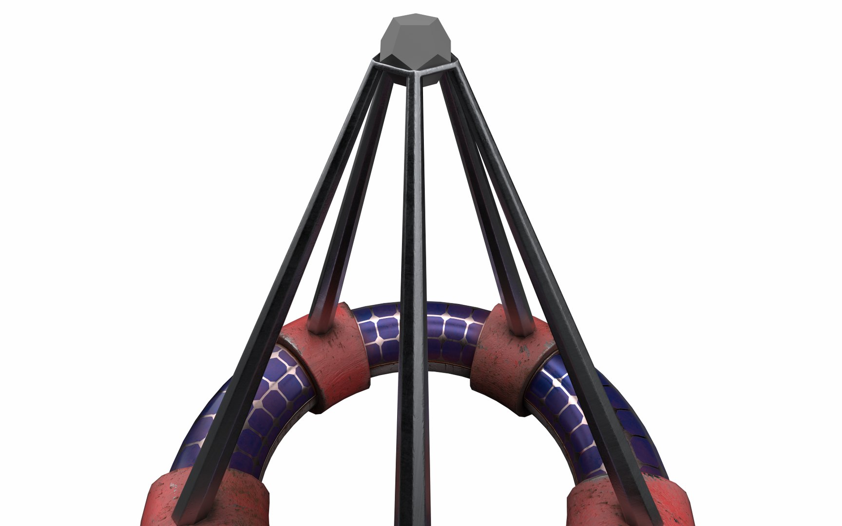 3D Model Sci-Fi Turret Gun - Water Float - TurboSquid 1869019