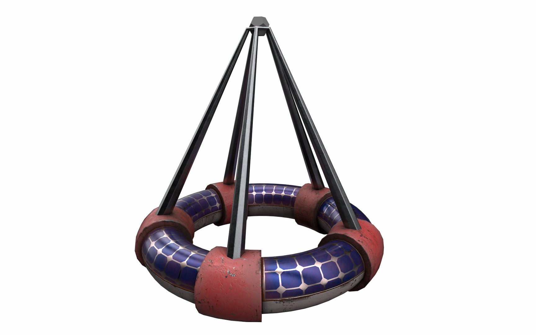 3D Model Sci-Fi Turret Gun - Water Float - TurboSquid 1869019