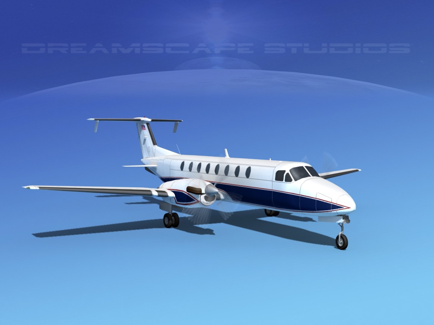 Beechcraft 1900c 3d Model