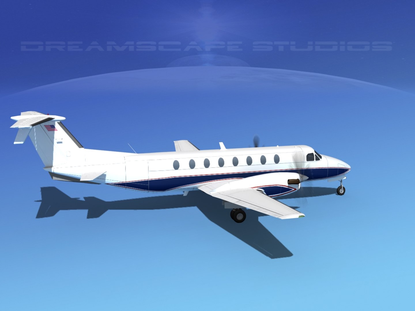 Beechcraft 1900c 3d Model