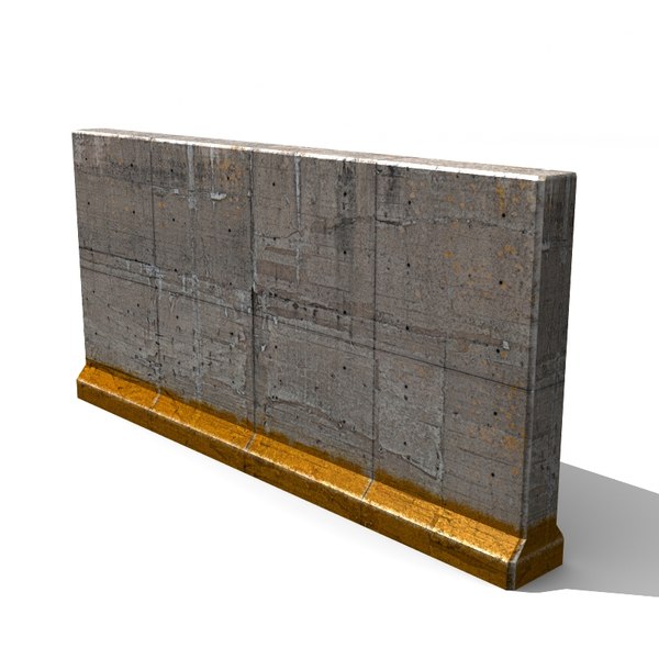 3d model concrete wall element