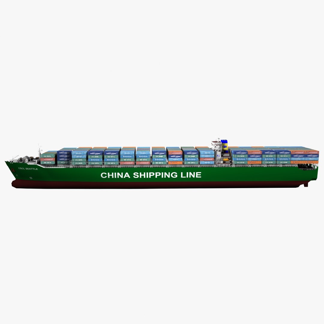 Cscl Seattle Container Vessel 3d Max