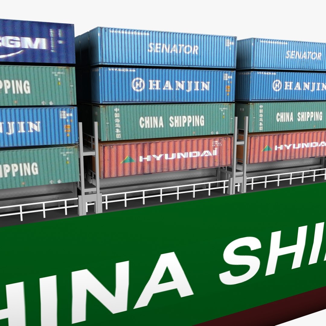 Cscl Seattle Container Vessel 3d Max