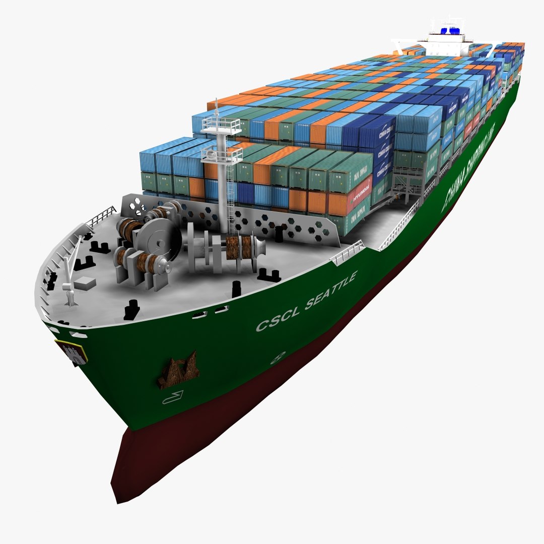 Cscl Seattle Container Vessel 3d Max