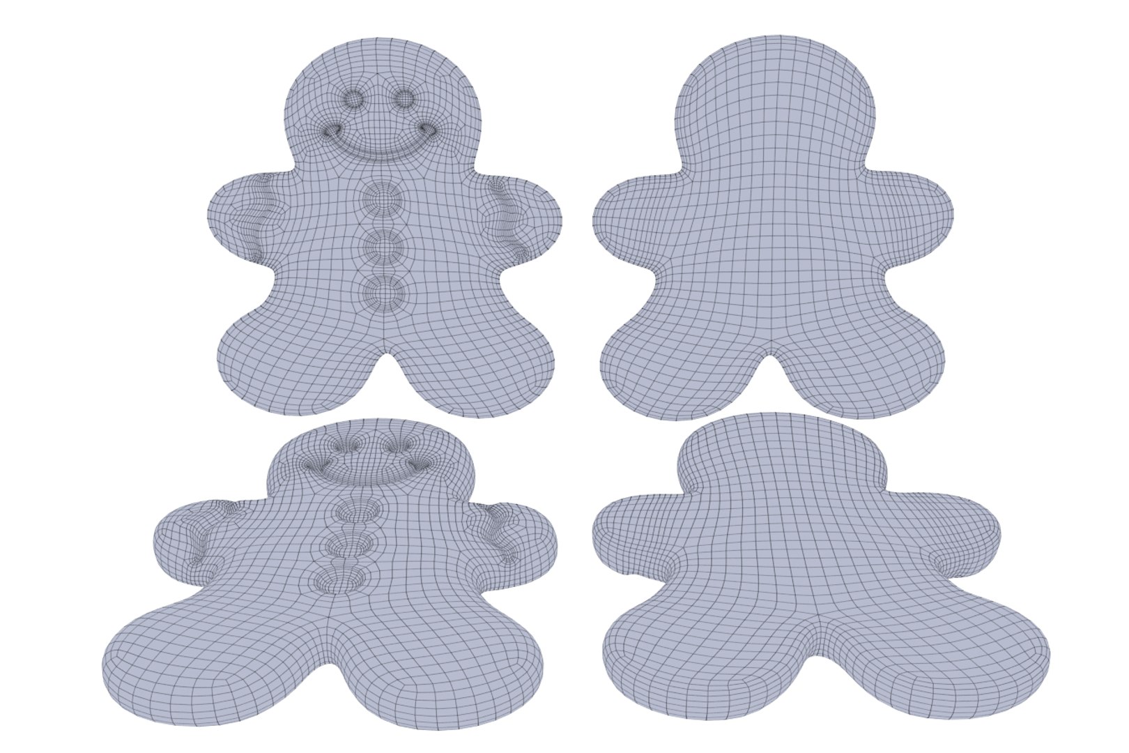 3D Tray Gingerbread Ginger Model - TurboSquid 1361265