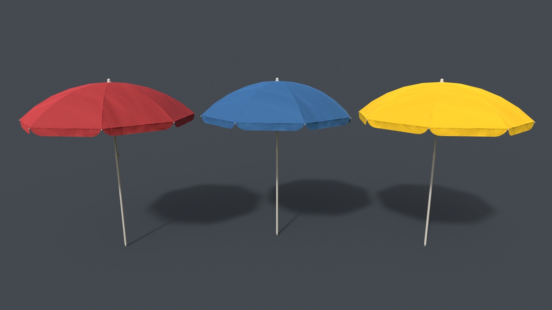 PBR Beach Parasol 3D model - TurboSquid 1990091