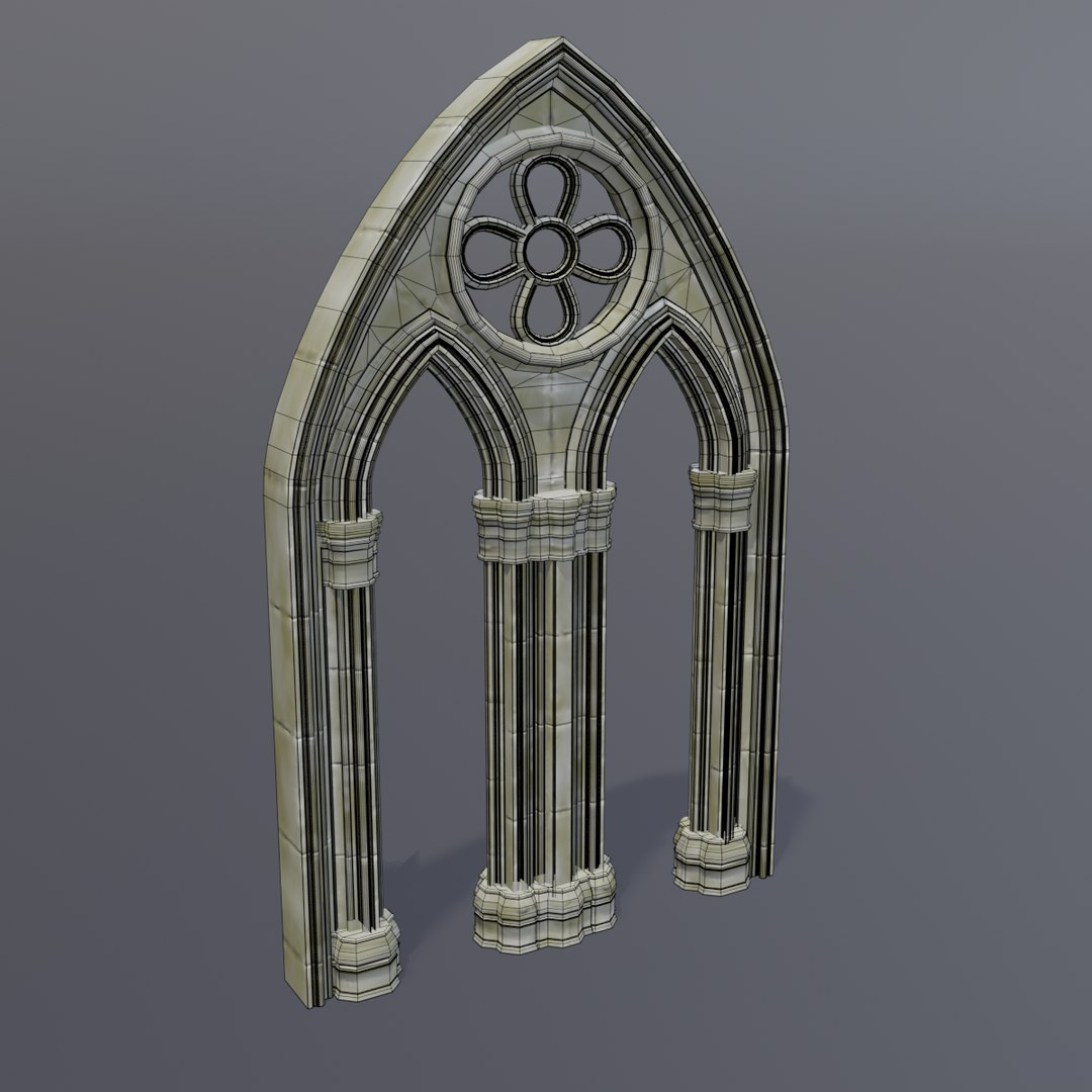 Gothic arch 3D - TurboSquid 1577213