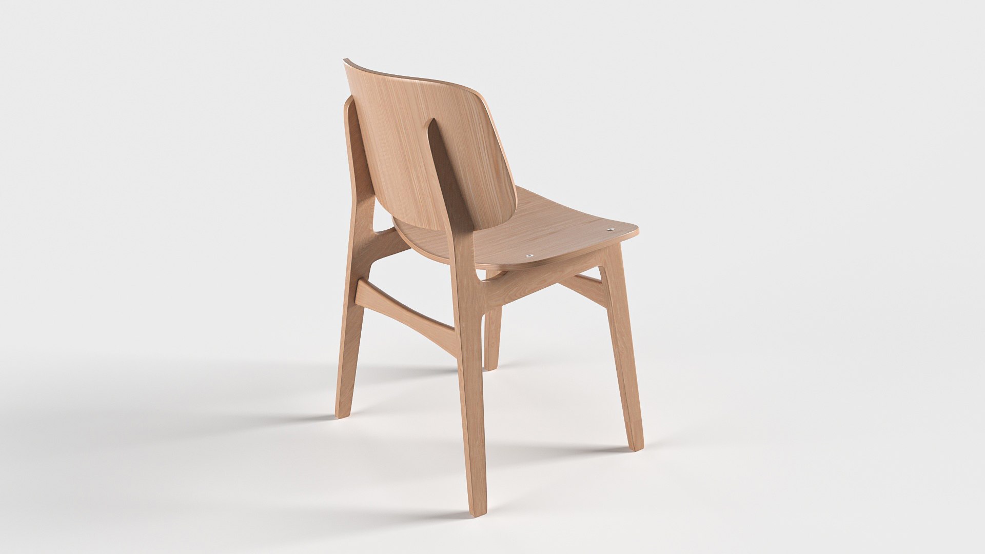 Soborg Wood Chair Fredericia 3D Model - TurboSquid 2150290