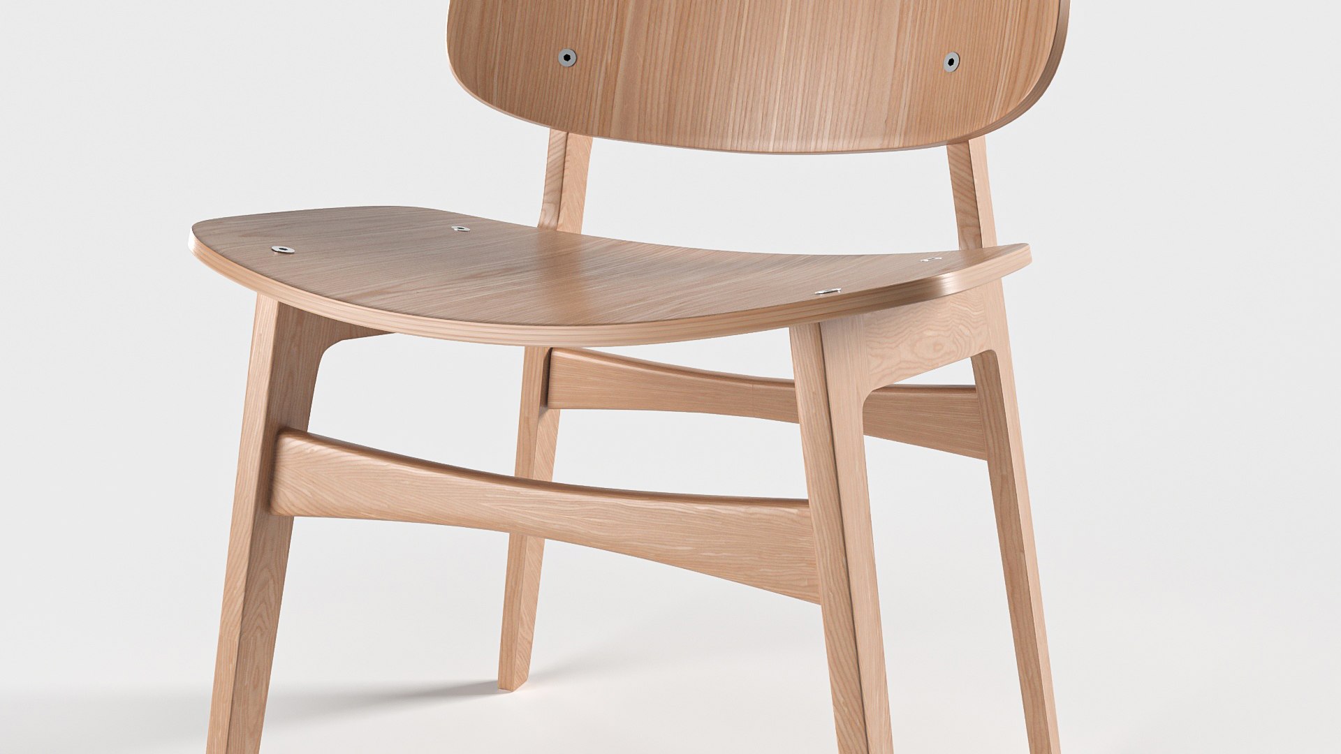 Soborg Wood Chair Fredericia 3D Model - TurboSquid 2150290