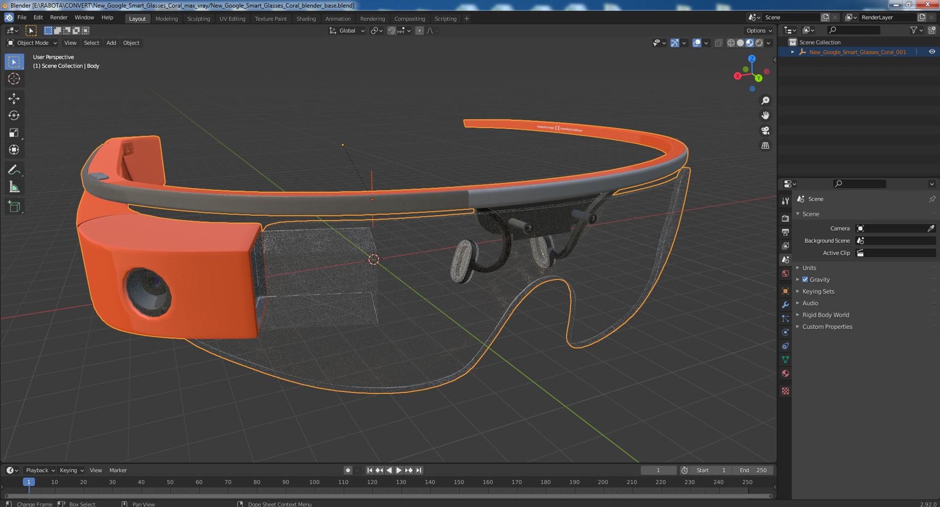 3D New Google Smart Glasses Coral - TurboSquid 2031216