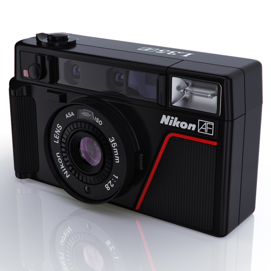 camera nikon l35 af 3d model