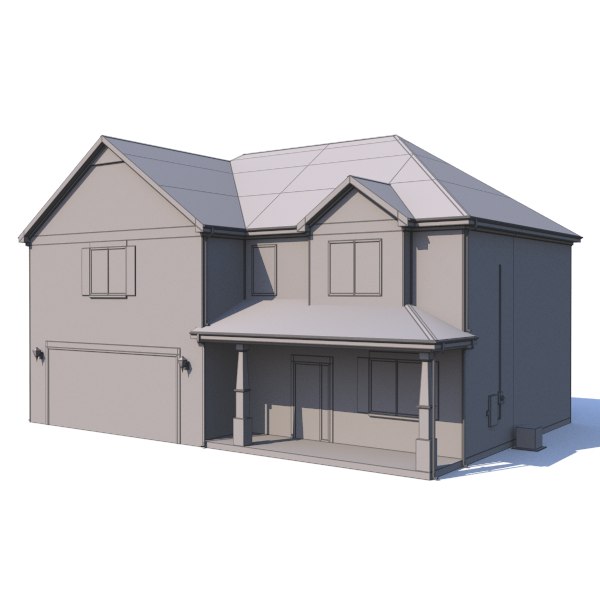 house residential home 3d model