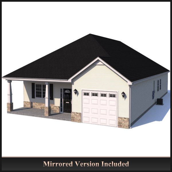 house residential home 3d model