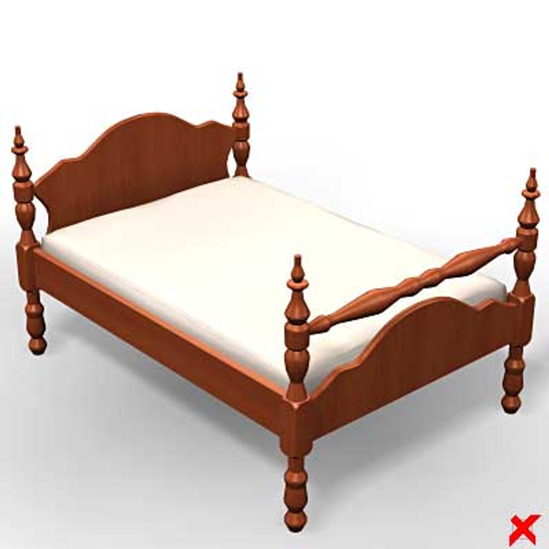 3D bed model - TurboSquid 263620