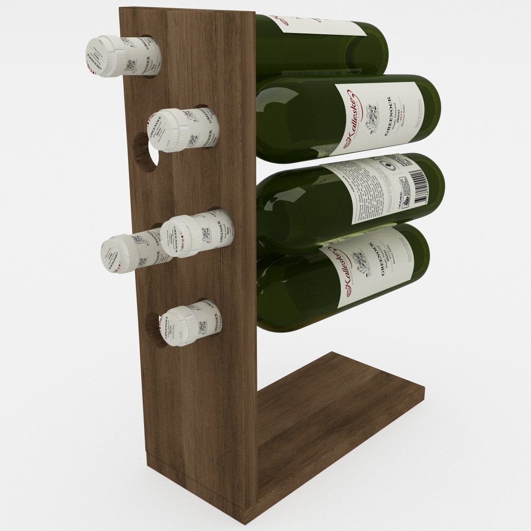 3d model wine rack