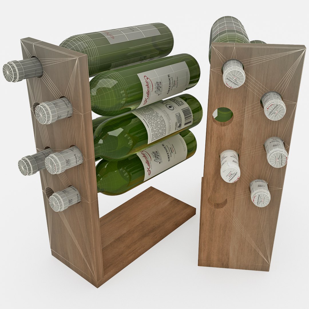 3d model wine rack
