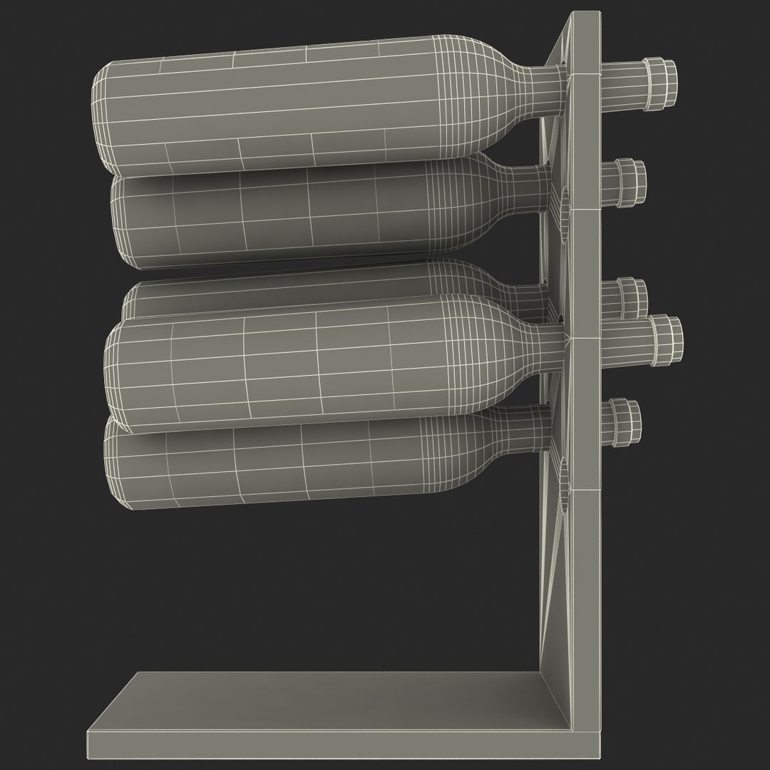 3d model wine rack