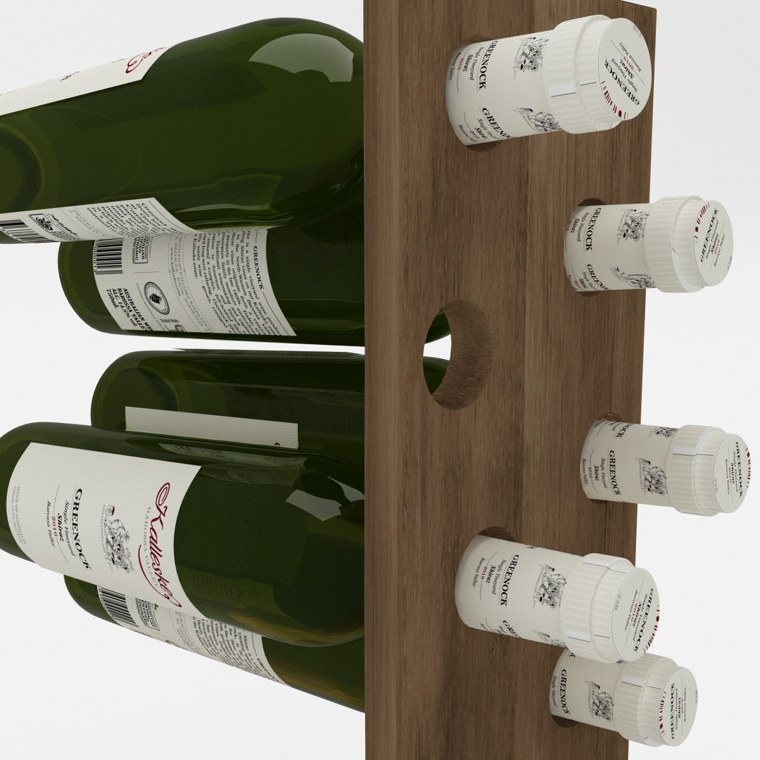 3d model wine rack