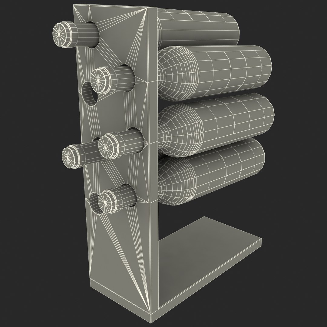 3d model wine rack