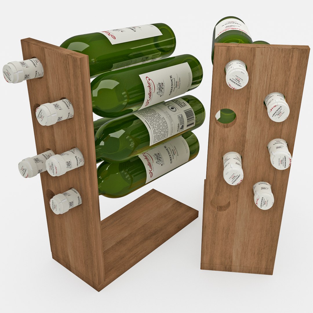 3d model wine rack