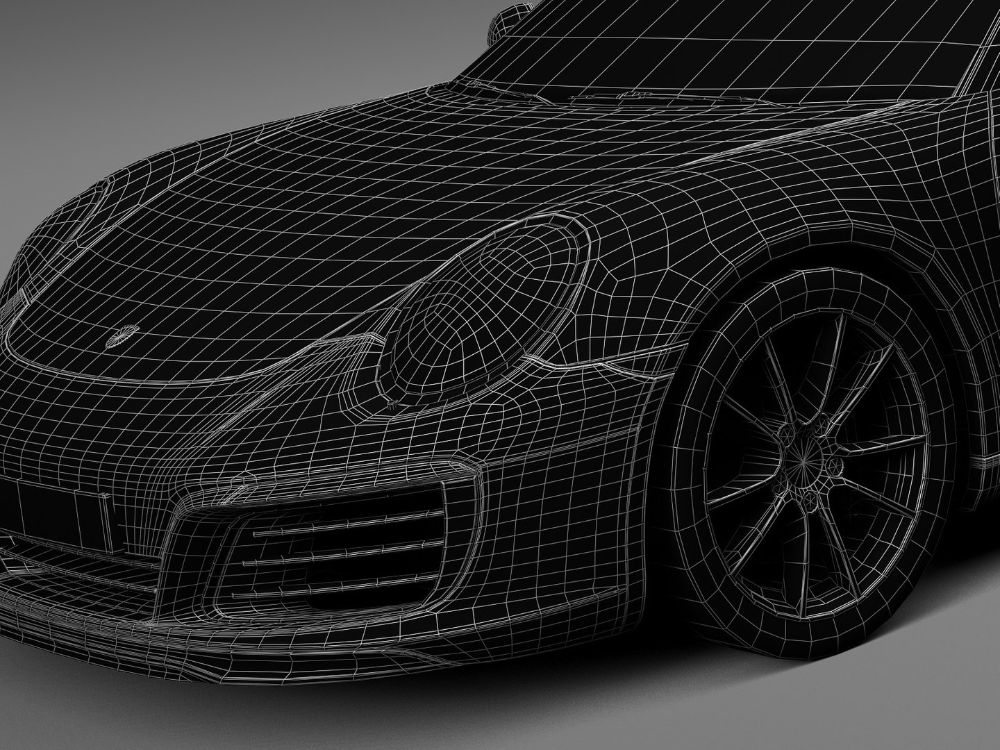 2016 Coupe Porsche 3d Model