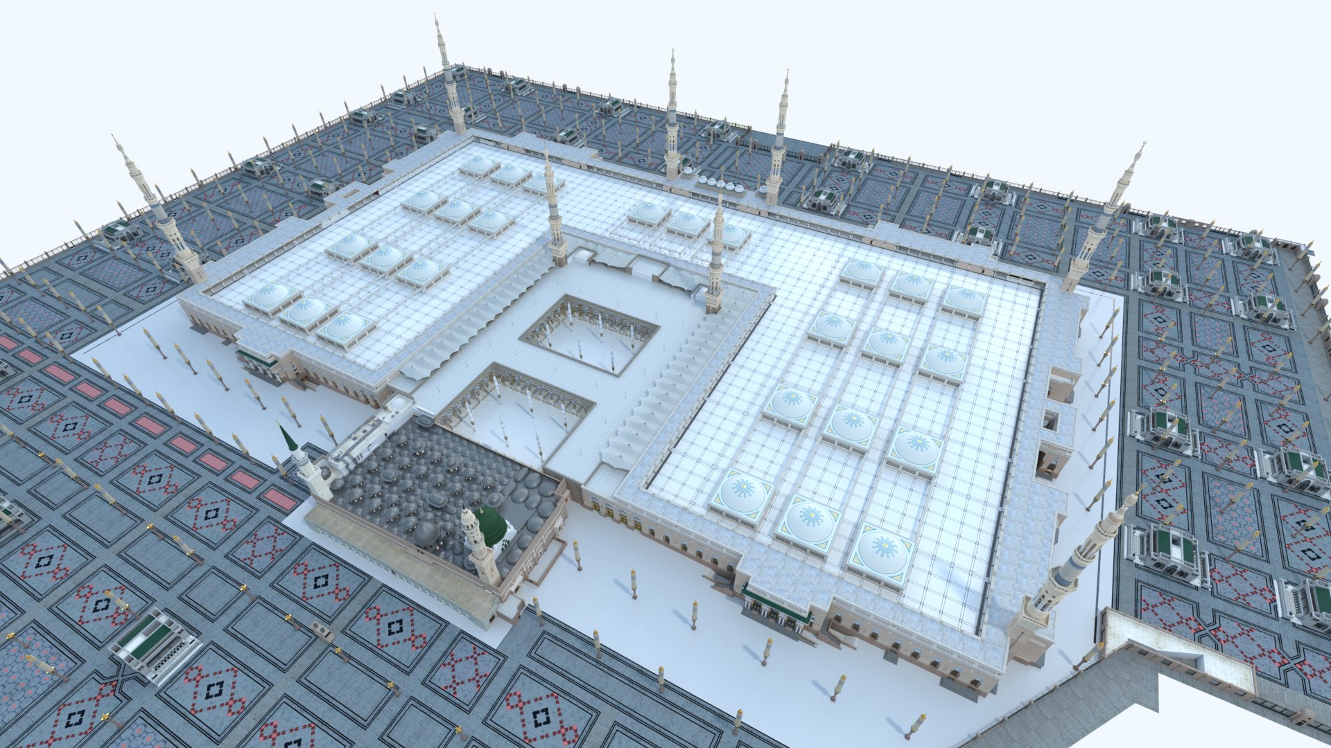 Prophet Masjid Nabawi 3d Model
