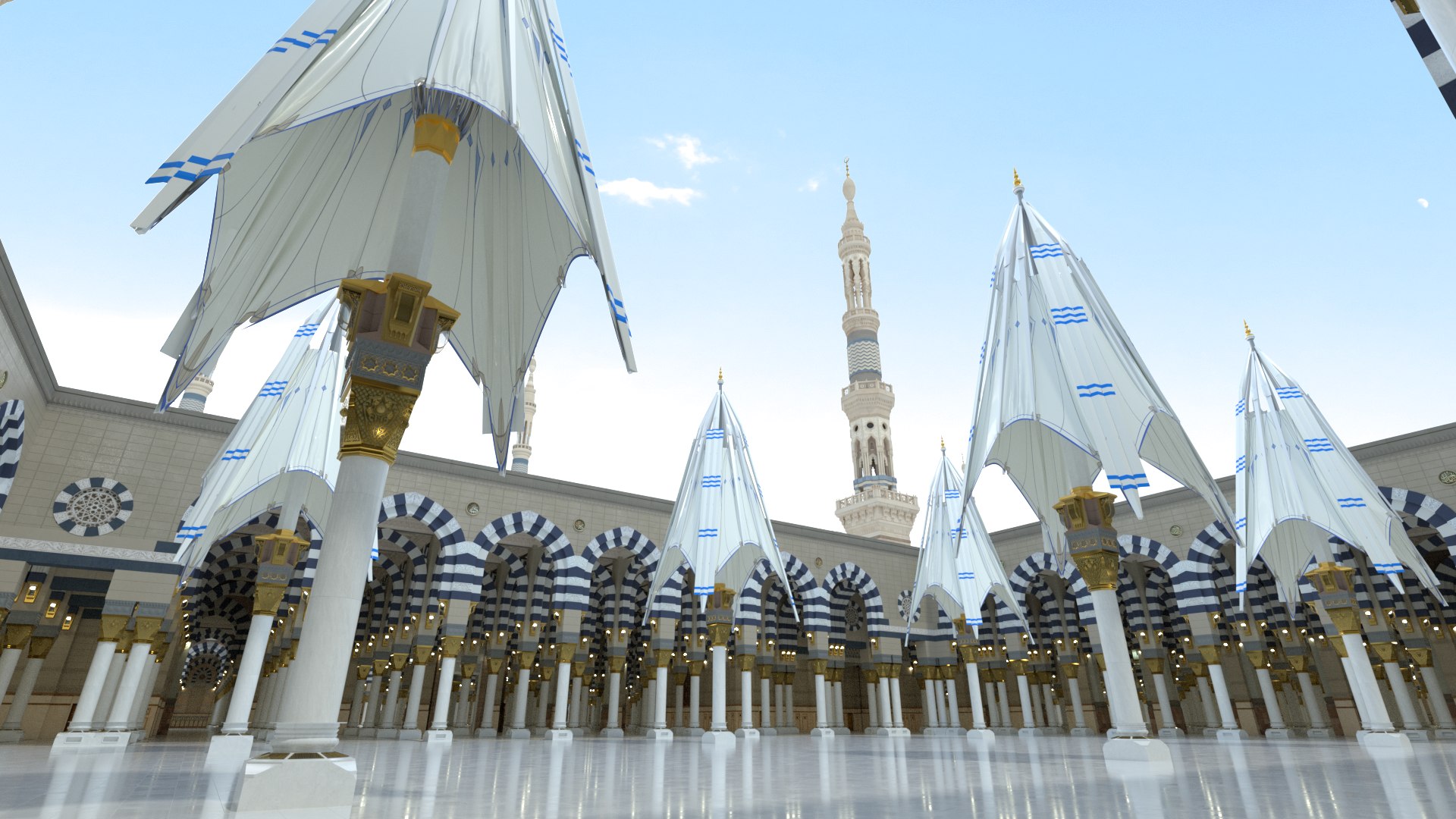 Prophet Masjid Nabawi 3d Model