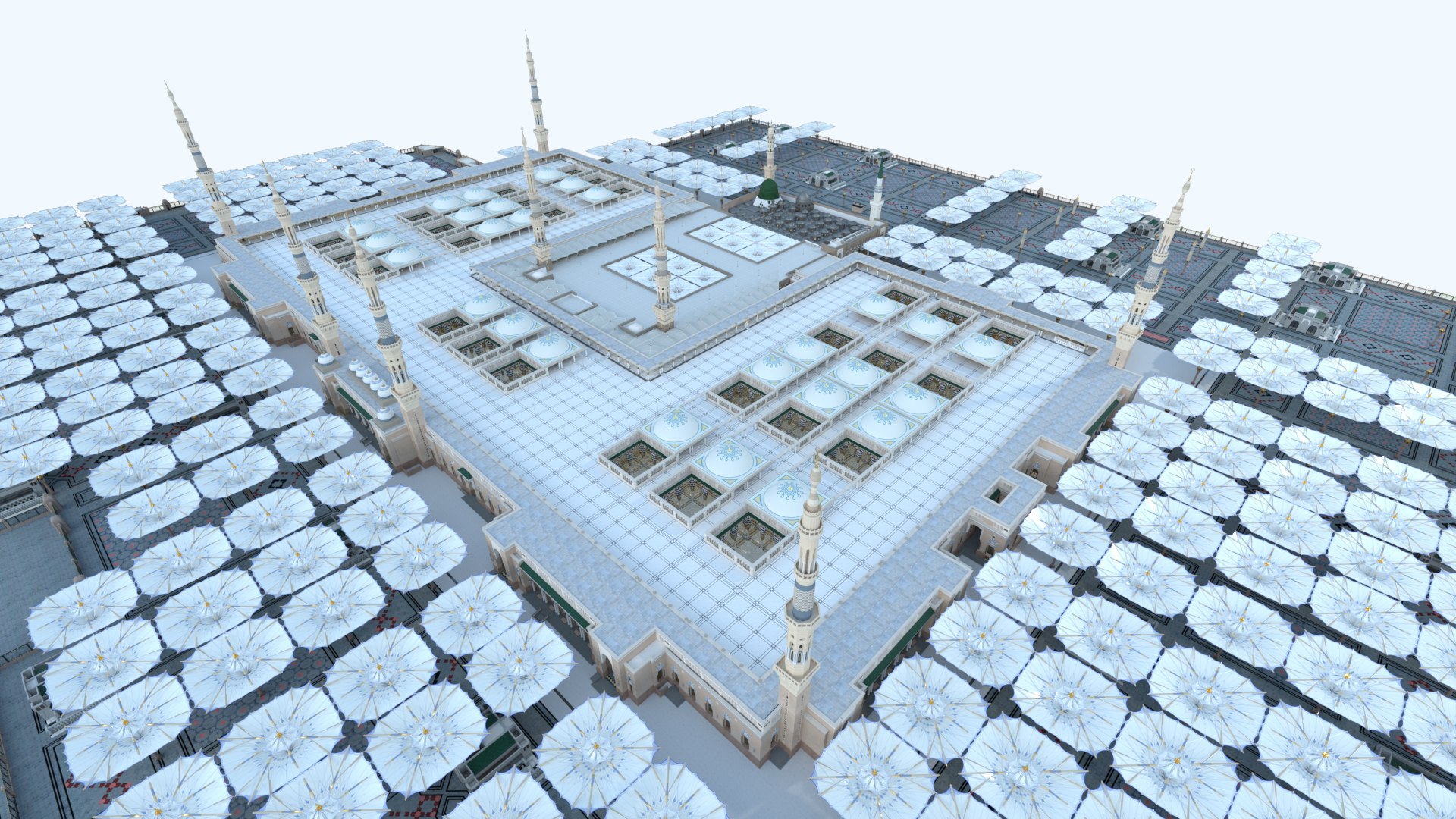 Prophet Masjid Nabawi 3d Model