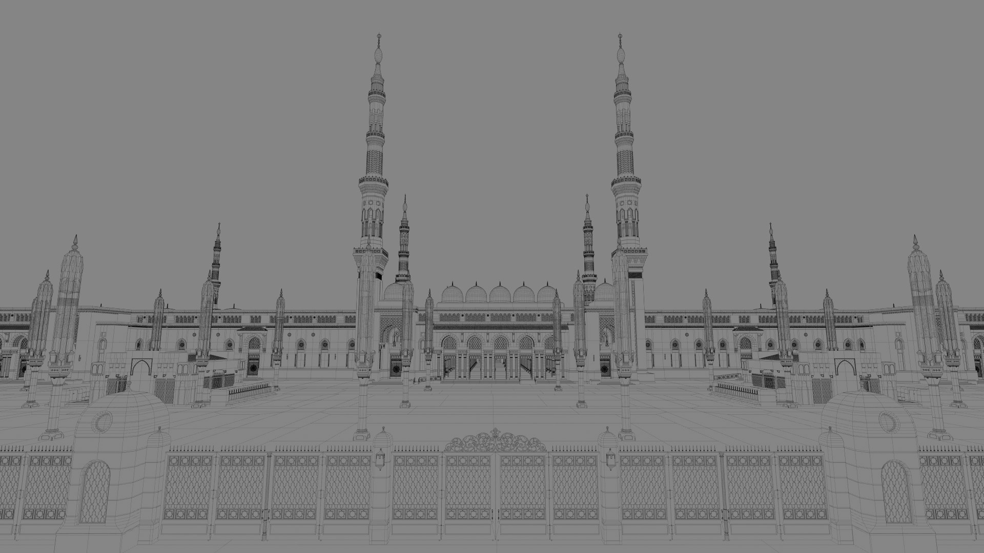 Prophet Masjid Nabawi 3d Model