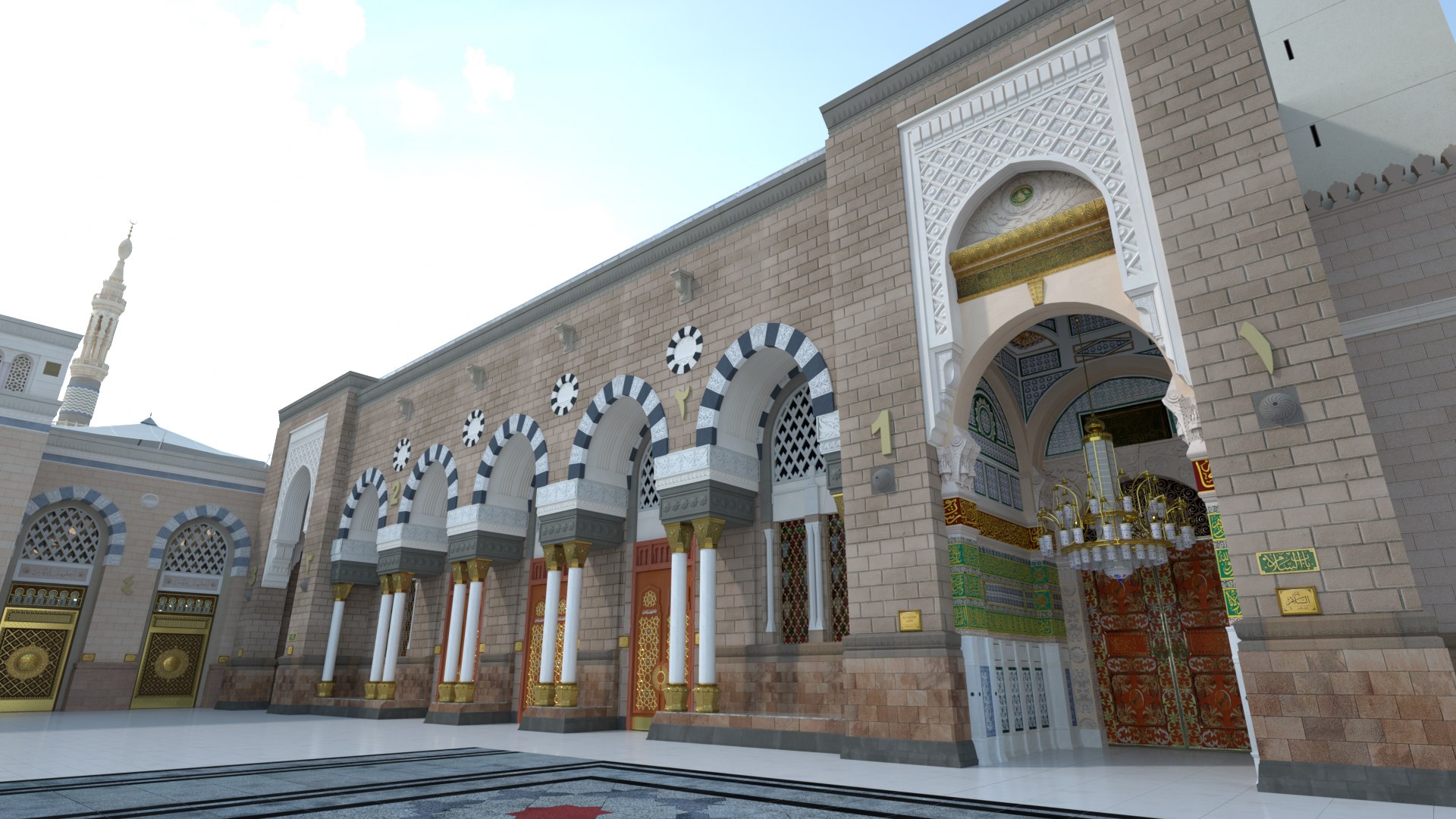Prophet Masjid Nabawi 3d Model