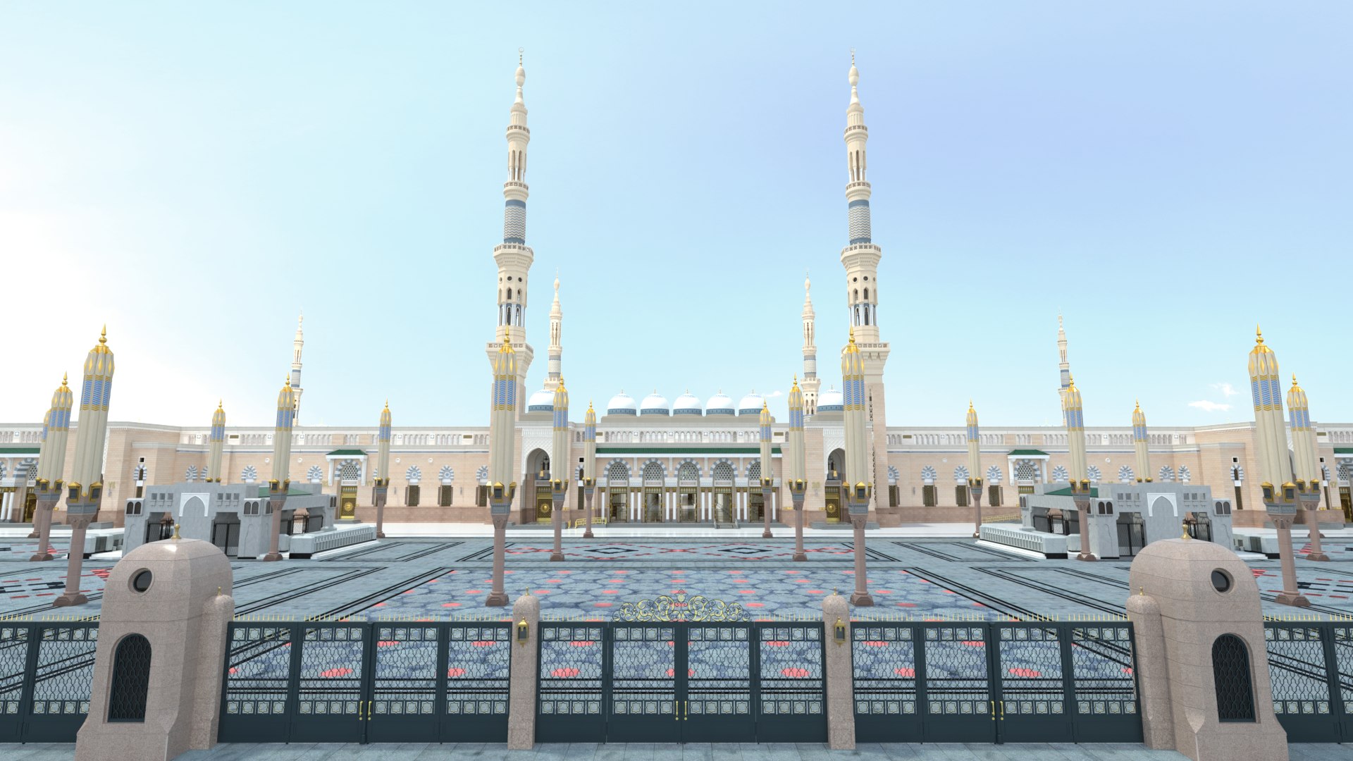 Prophet Masjid Nabawi 3d Model