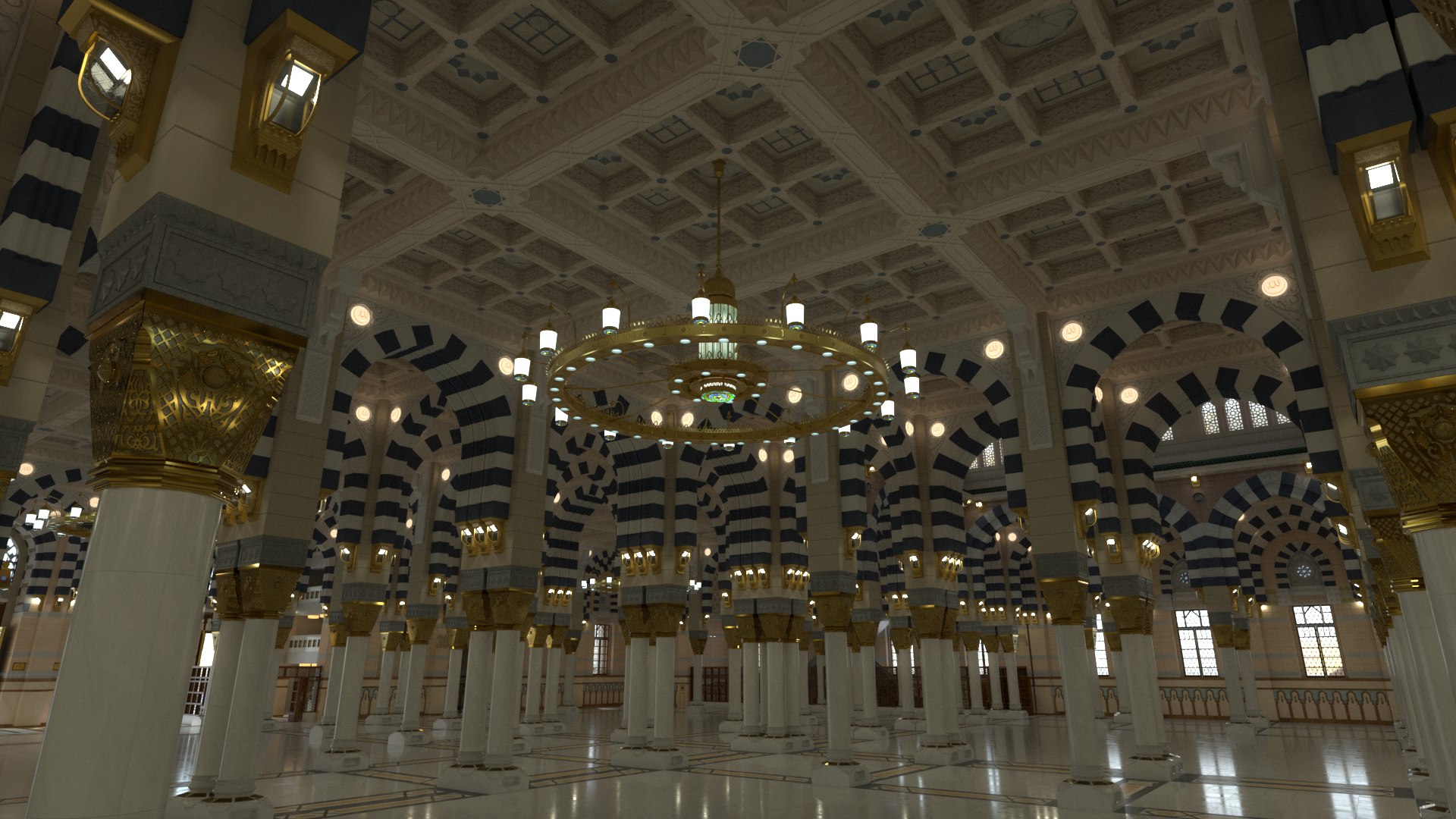 Prophet Masjid Nabawi 3d Model