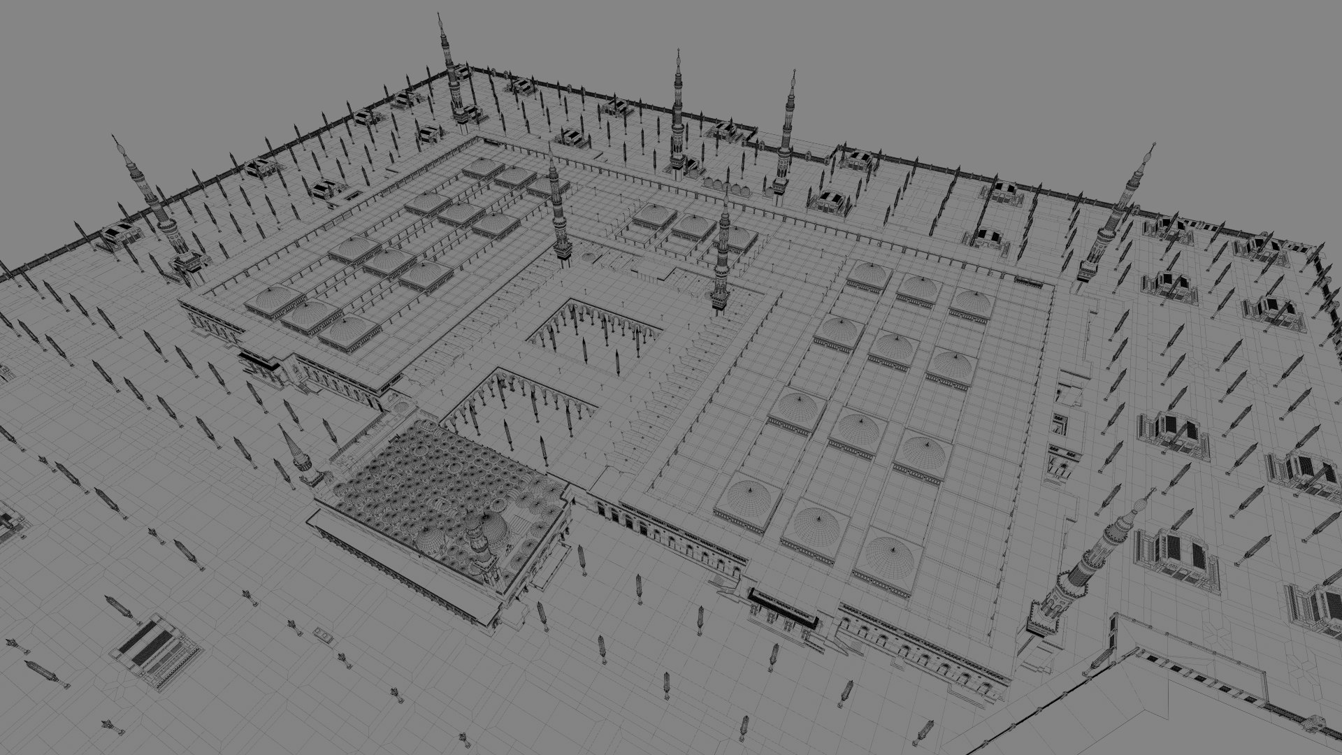 Prophet Masjid Nabawi 3d Model