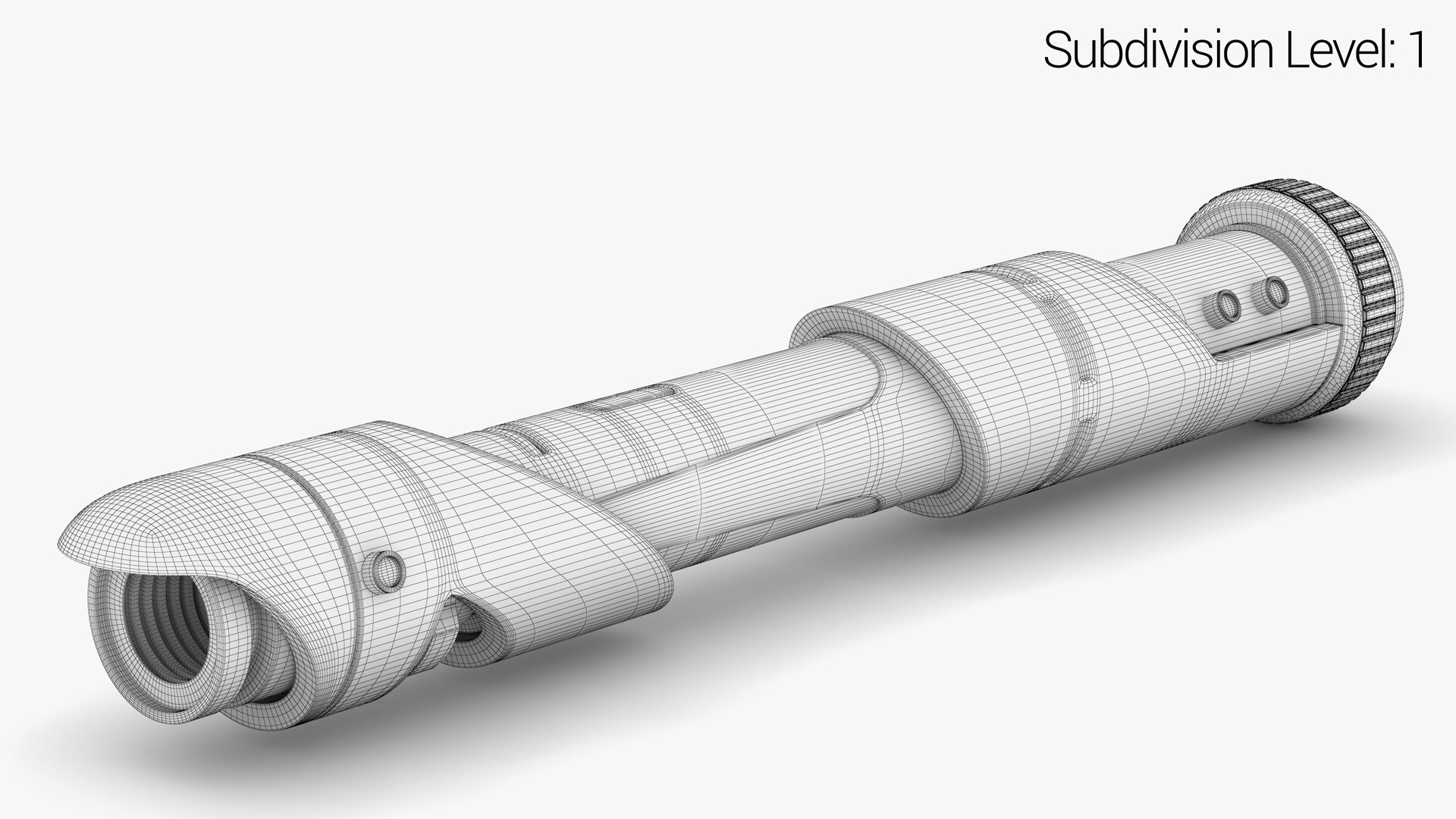 3d Model Of Realistic Lightsaber Hilt