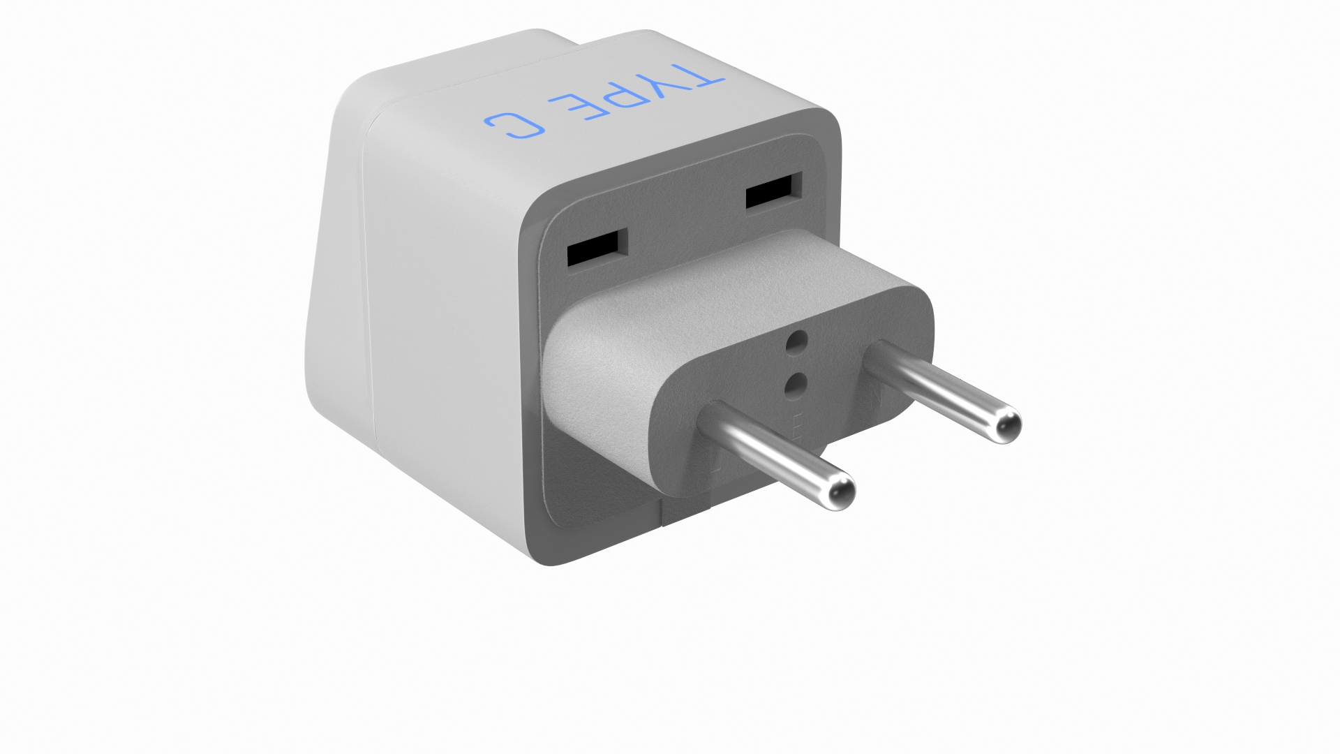 Type C Universal Plug Adapter White 3D - TurboSquid 1839935