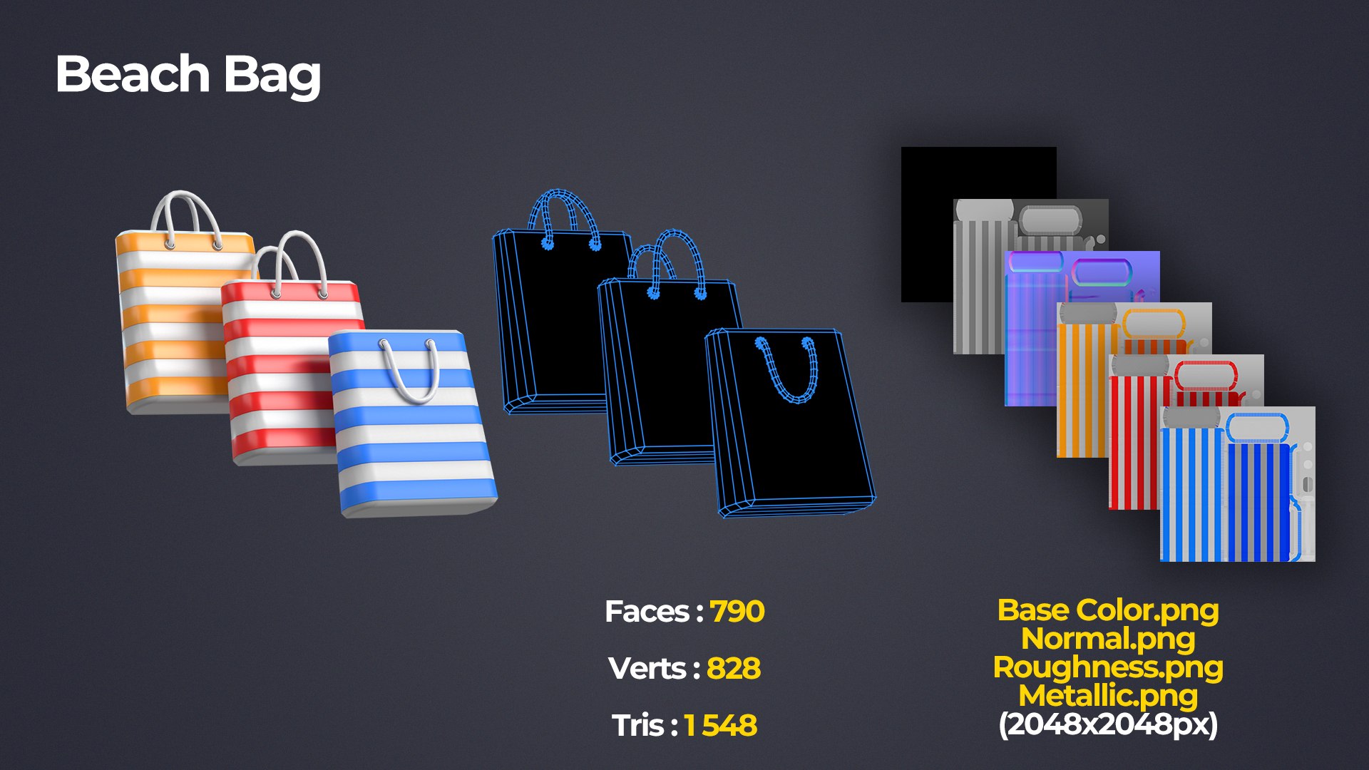 3D Model Big Beach Pack - TurboSquid 2096797