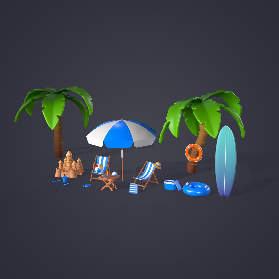 3D model Big Beach Pack - TurboSquid 2096797