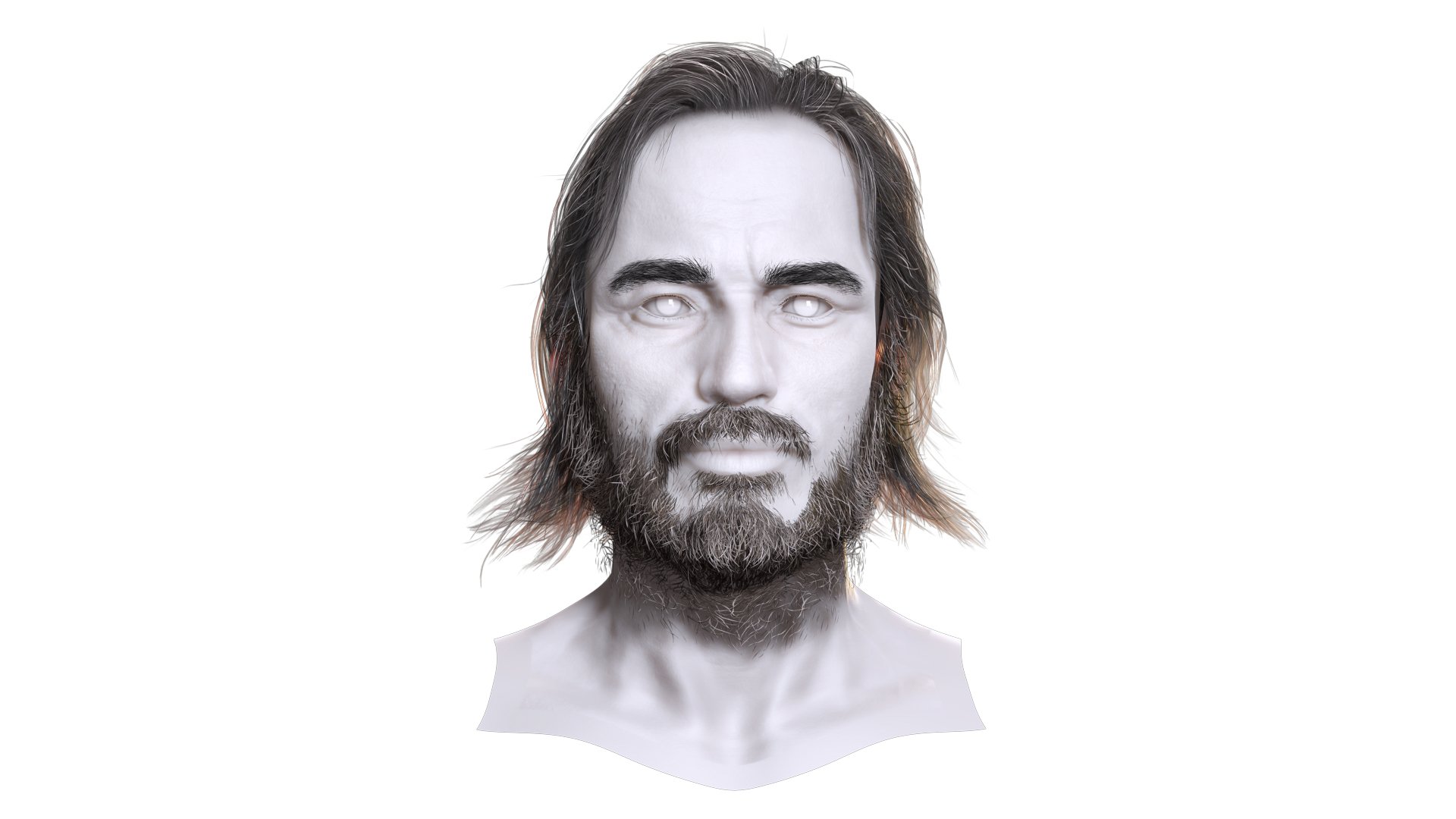 Survivor-Style Hair Beard -Premium 3D Model Model - TurboSquid 2396195