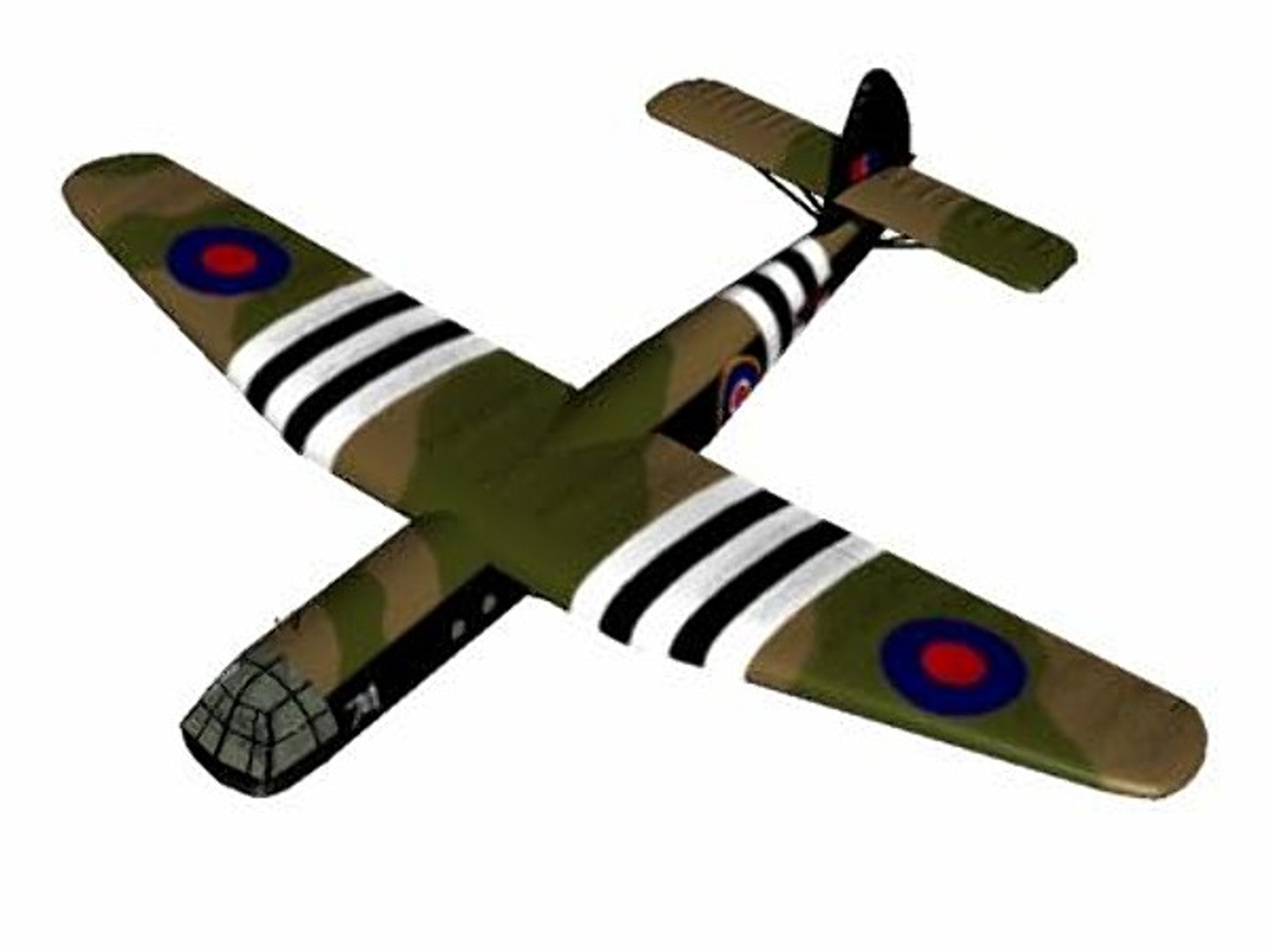 3d C4d Short Stirling Transport Glider