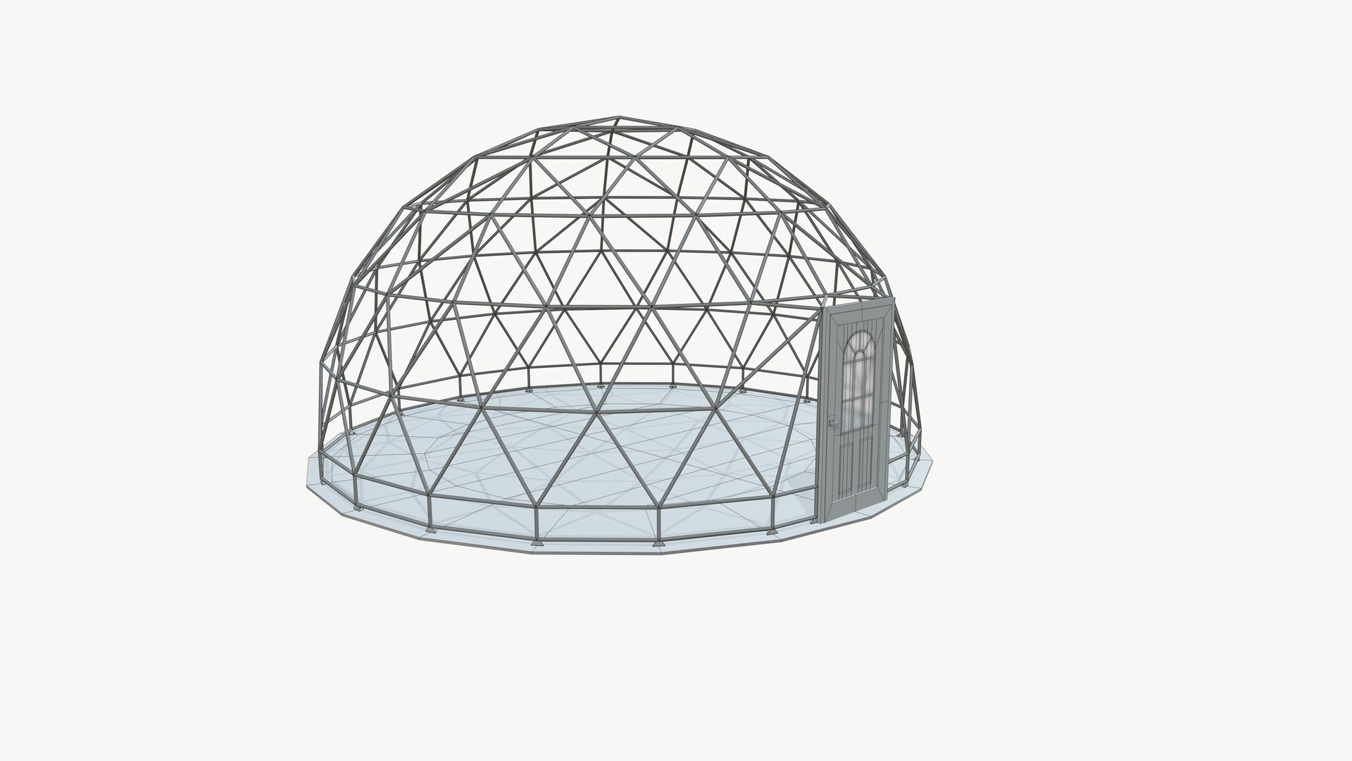 Geodesic Dome Structure Realistic 3D Model - TurboSquid 2116710