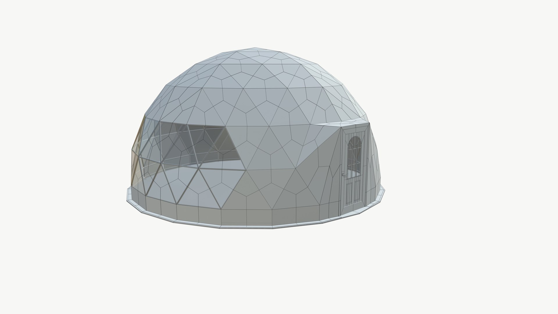 Geodesic Dome Structure Realistic 3D Model - TurboSquid 2116710