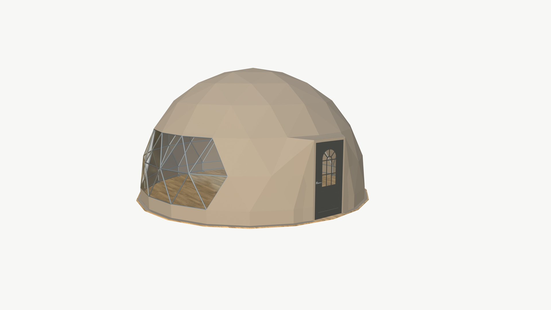 Geodesic Dome Structure Realistic 3D Model - TurboSquid 2116710