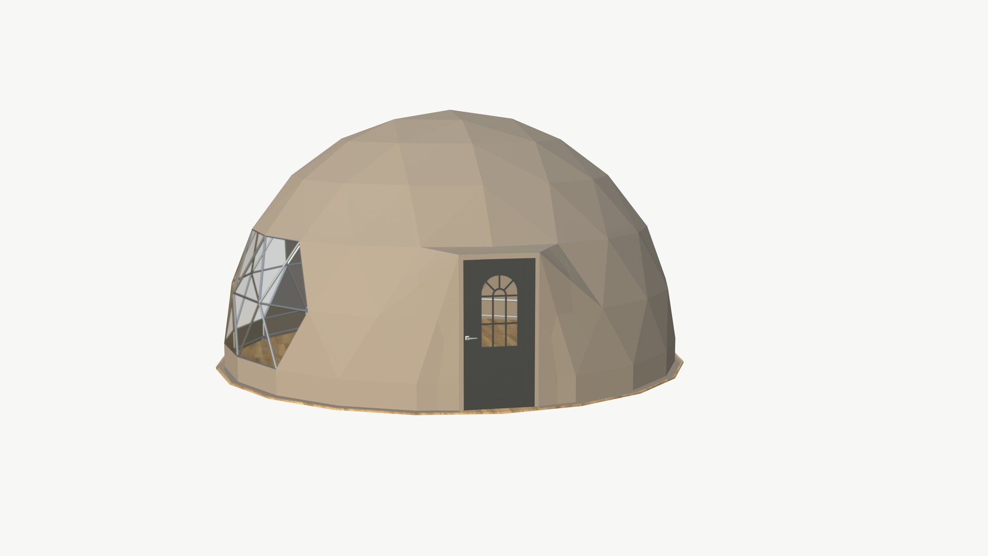 Geodesic Dome Structure Realistic 3D model - TurboSquid 2116710